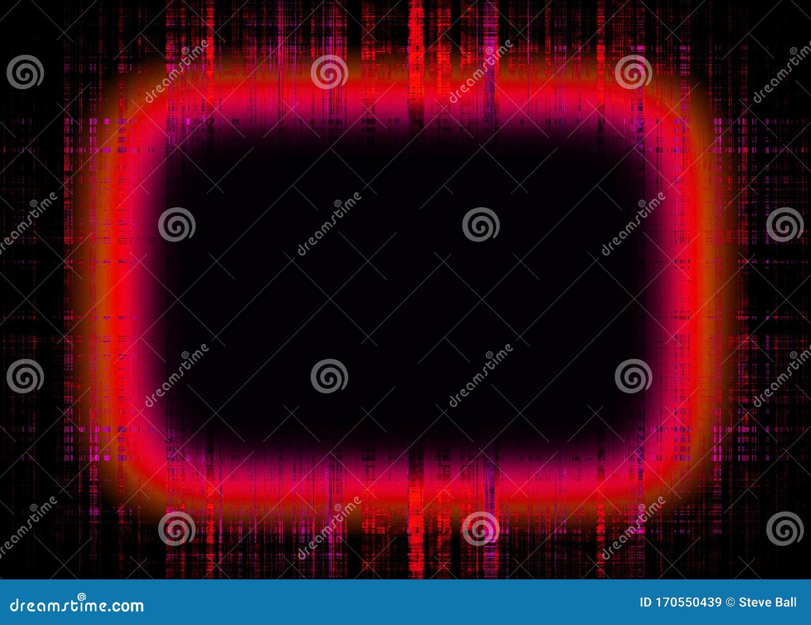 Glowing red border frame stock illustration. Illustration of stripes ...