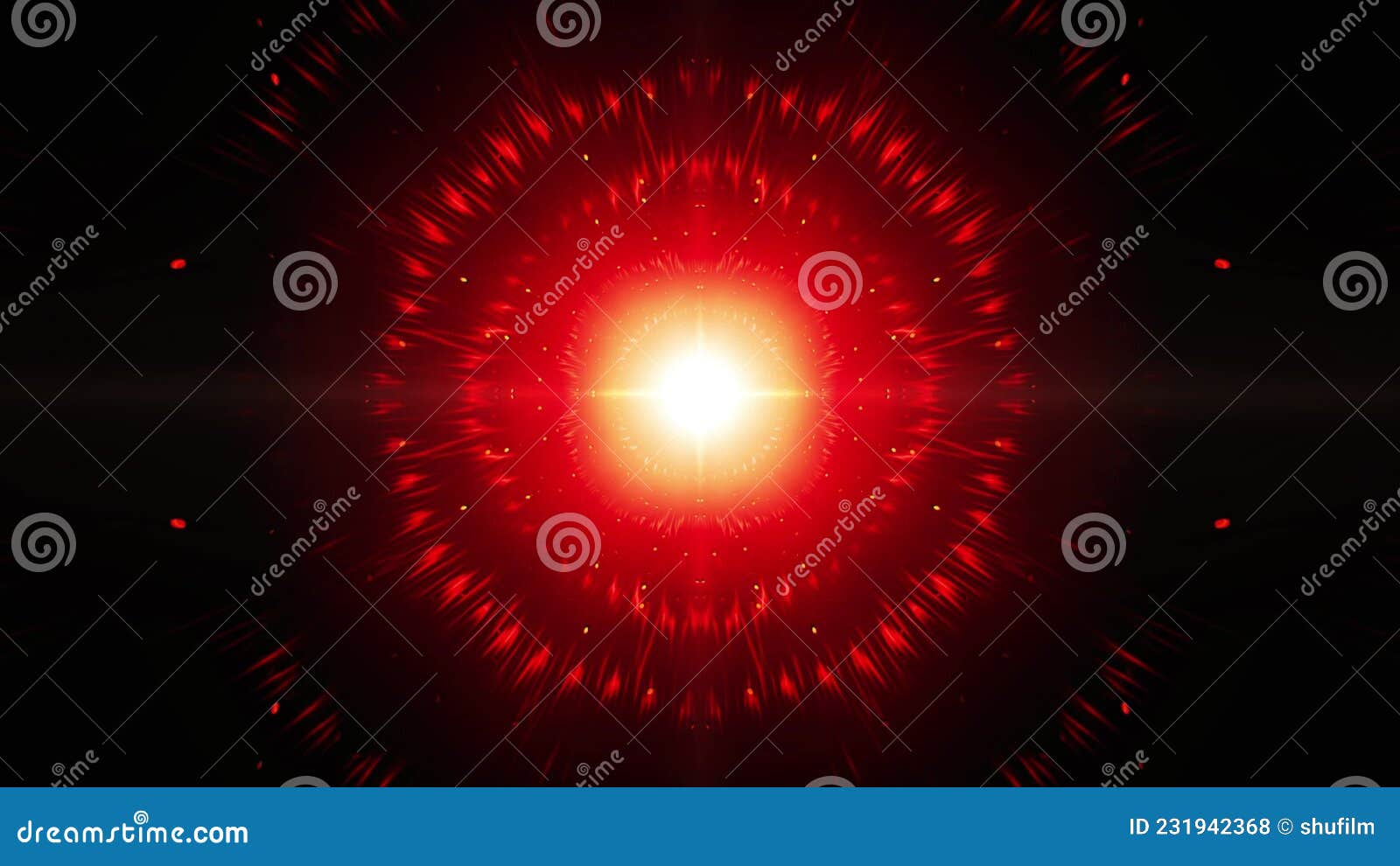 Glowing Red Flare Light Streaks Burst Effect Loop Stock Footage - Video ...