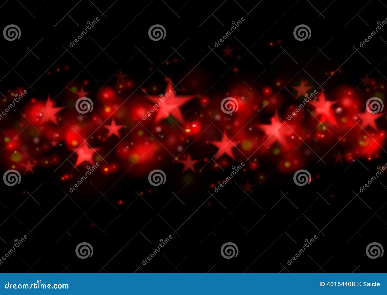 Glowing Red Stars Dark Illustration Stock Vector - Illustration of ...