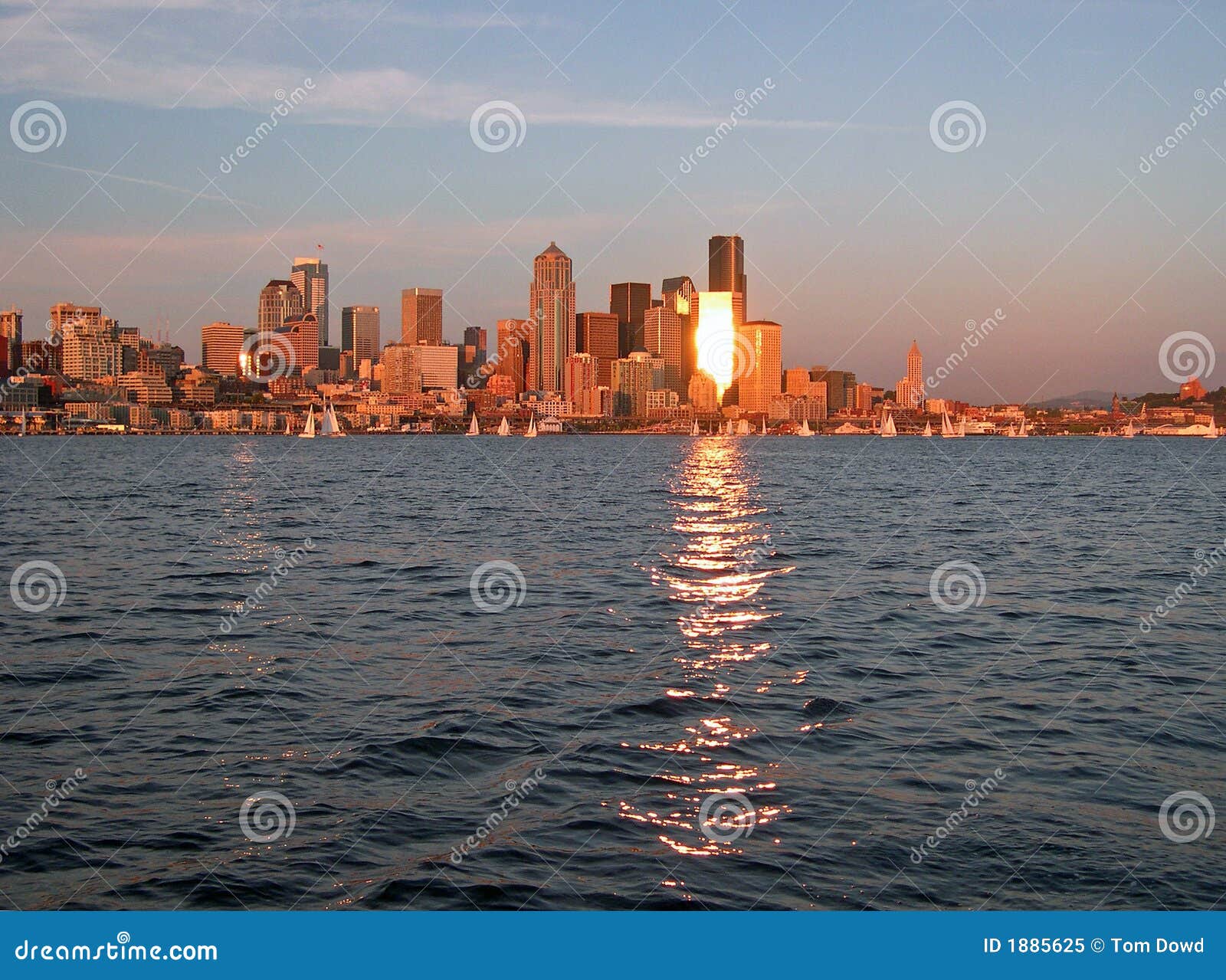 Glowing Reflection stock image. Image of seattle, breze - 1885625