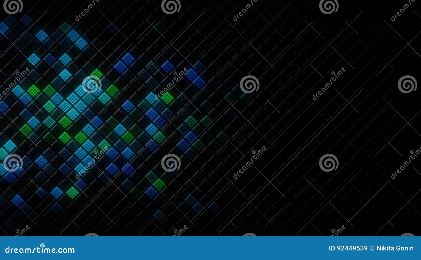 Glowing Rhombus on the Edge Abstract Background Stock Illustration ...