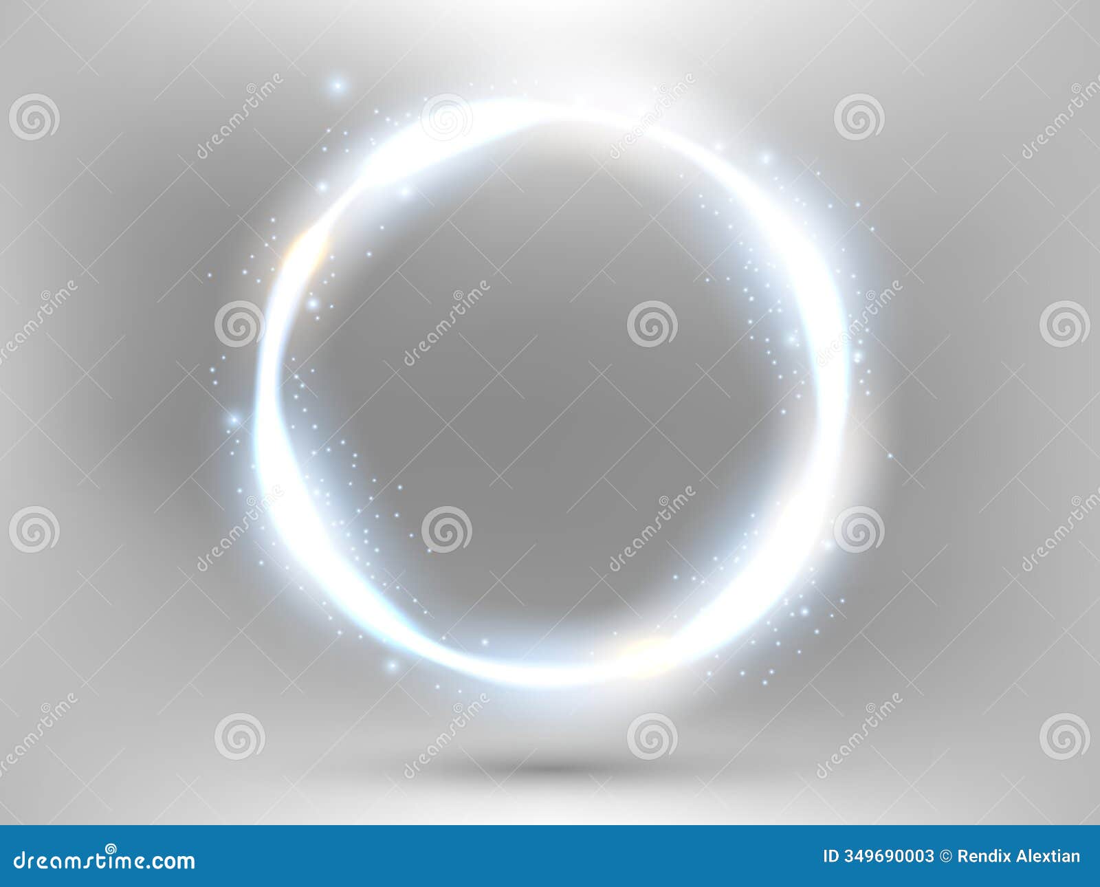 Glowing Round Flare Frame, Vector Illustration Stock Vector ...