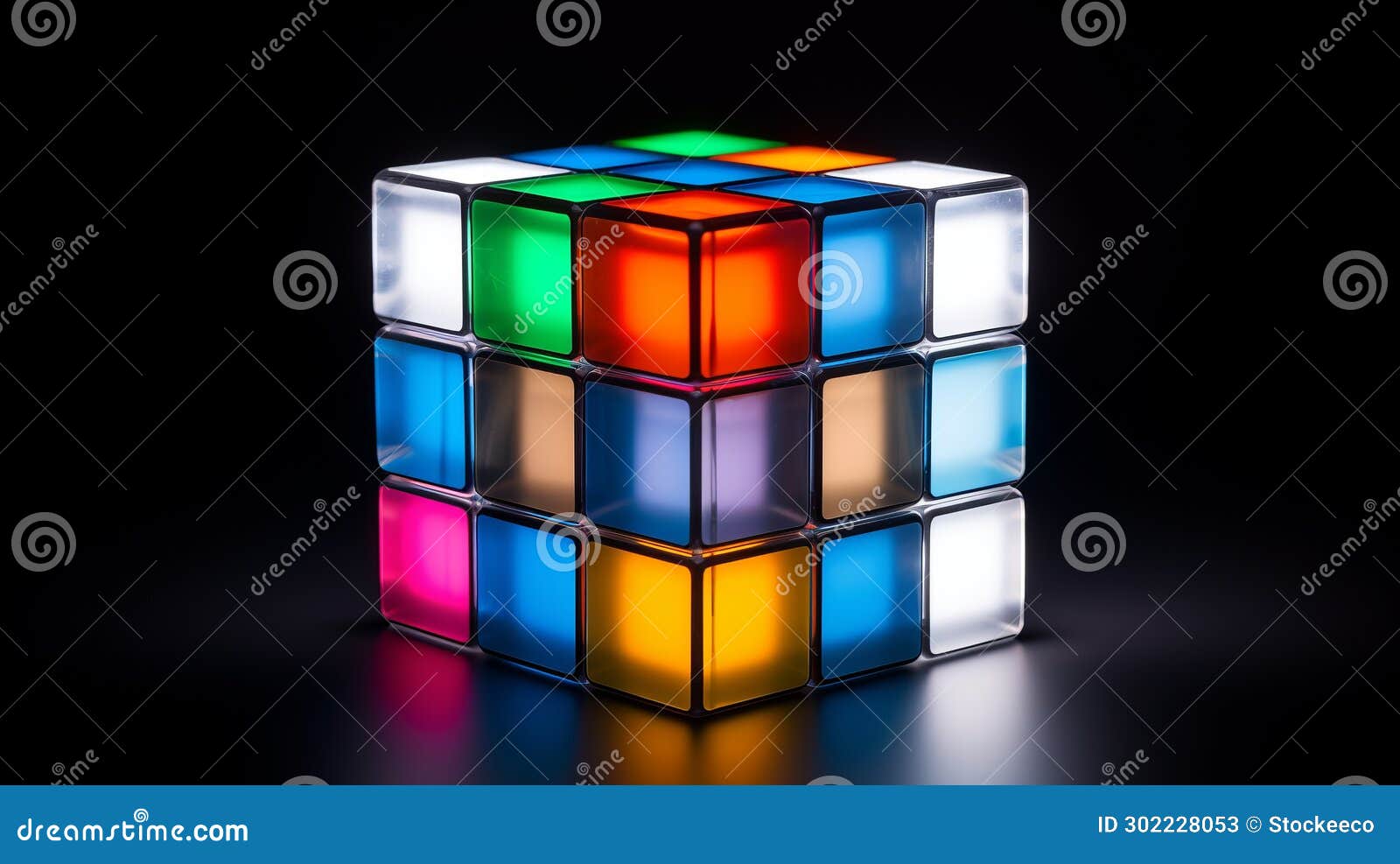 Glowing Rubix Cube: Long Exposure Photography with Bauhaus Simplicity ...