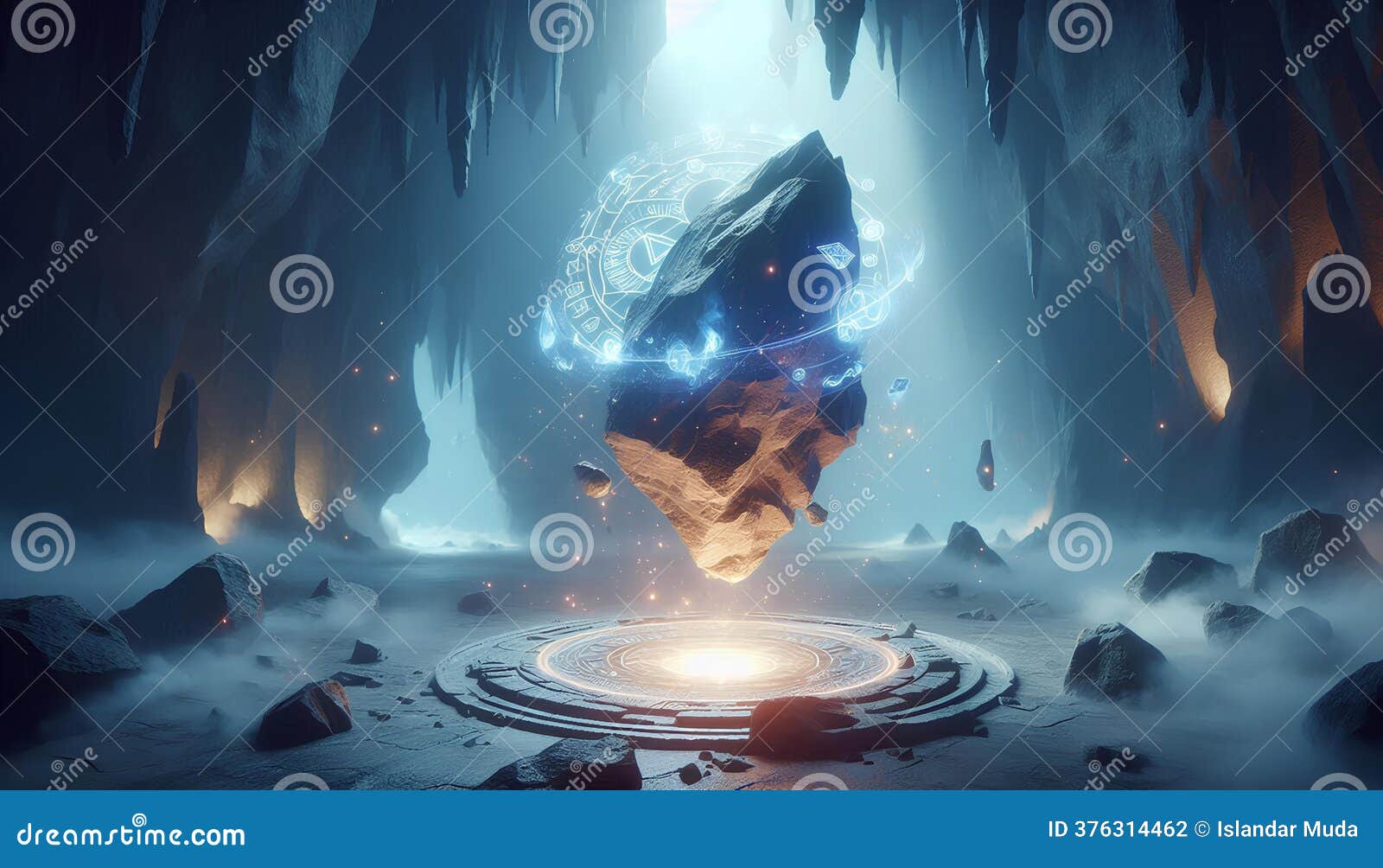 Glowing Runes Illuminate Ancient Mysteries In Abstract Background ...