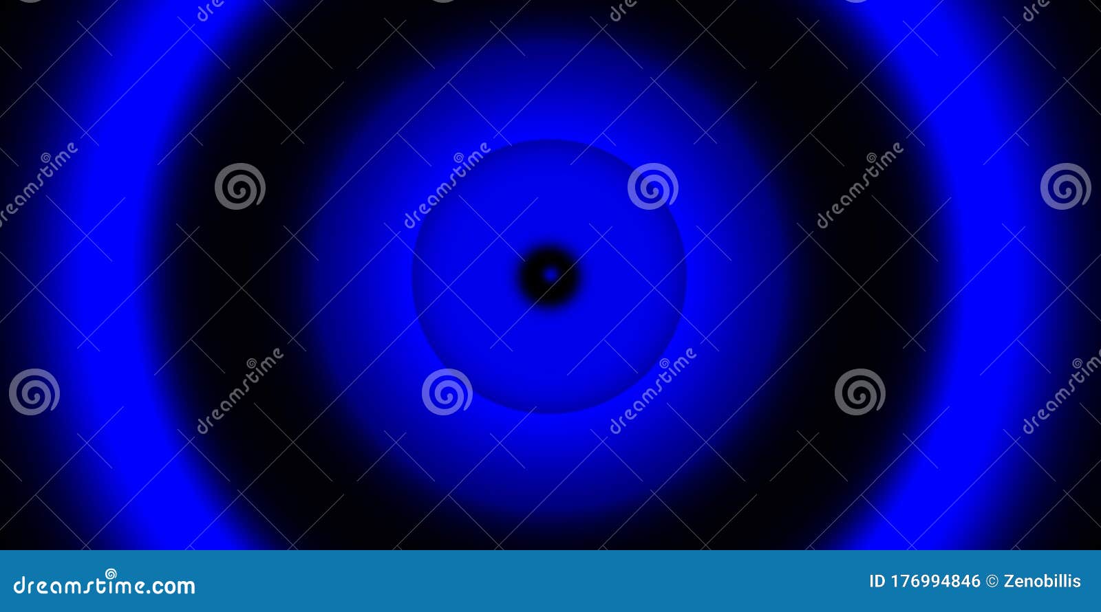 Glowing Shiny Objects in the Dark. Blue Blurred Spots Stock ...