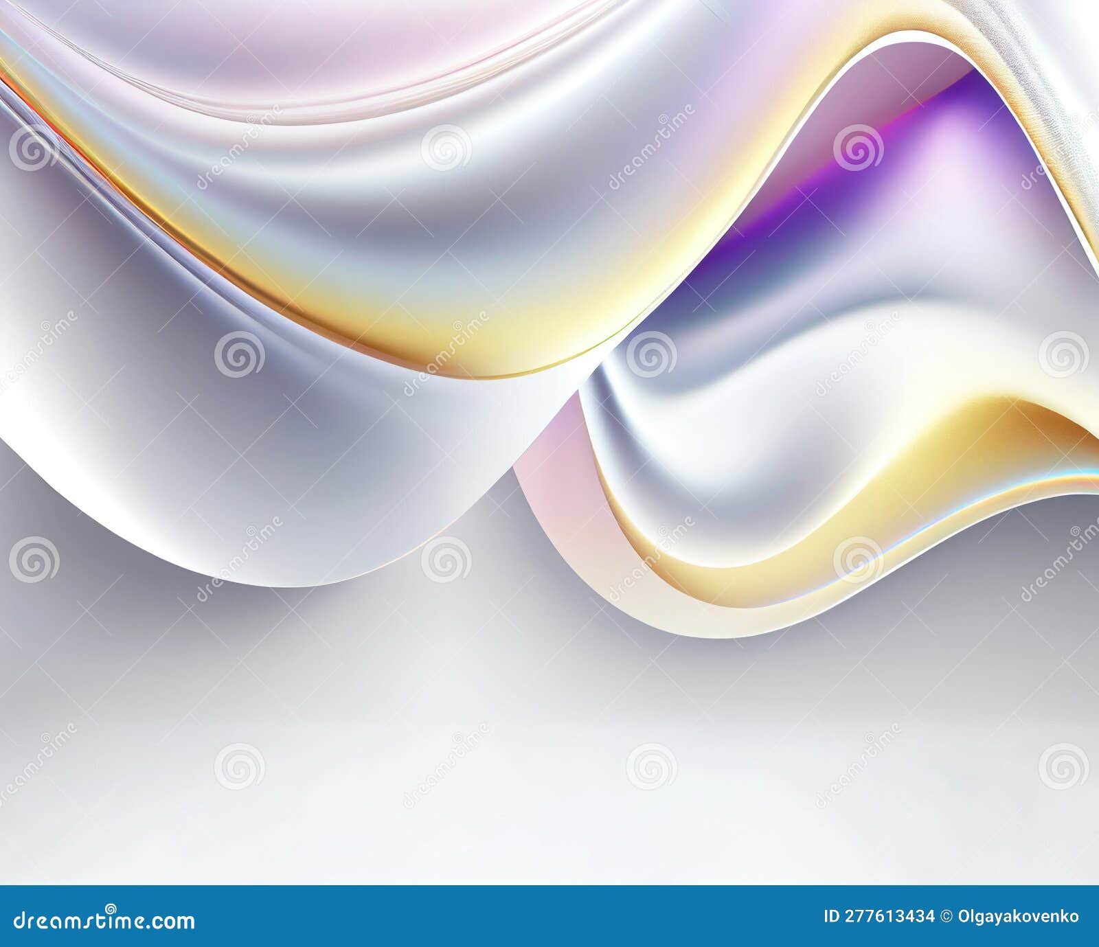 Glowing Silk on a Light Background, Ai Generation Stock Illustration ...