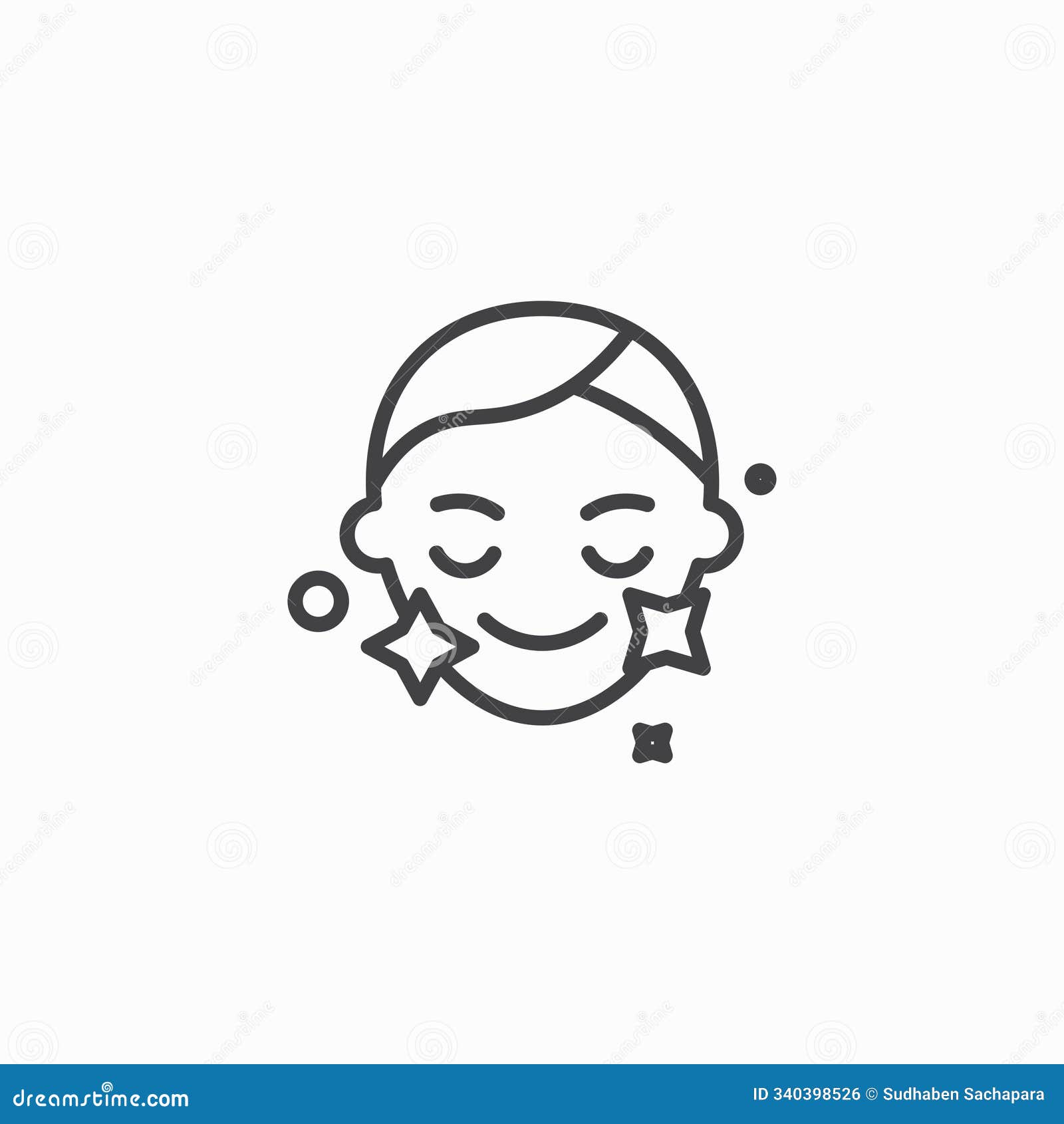 Glowing Skin Vector Icon Set Stock Illustration - Illustration of ...