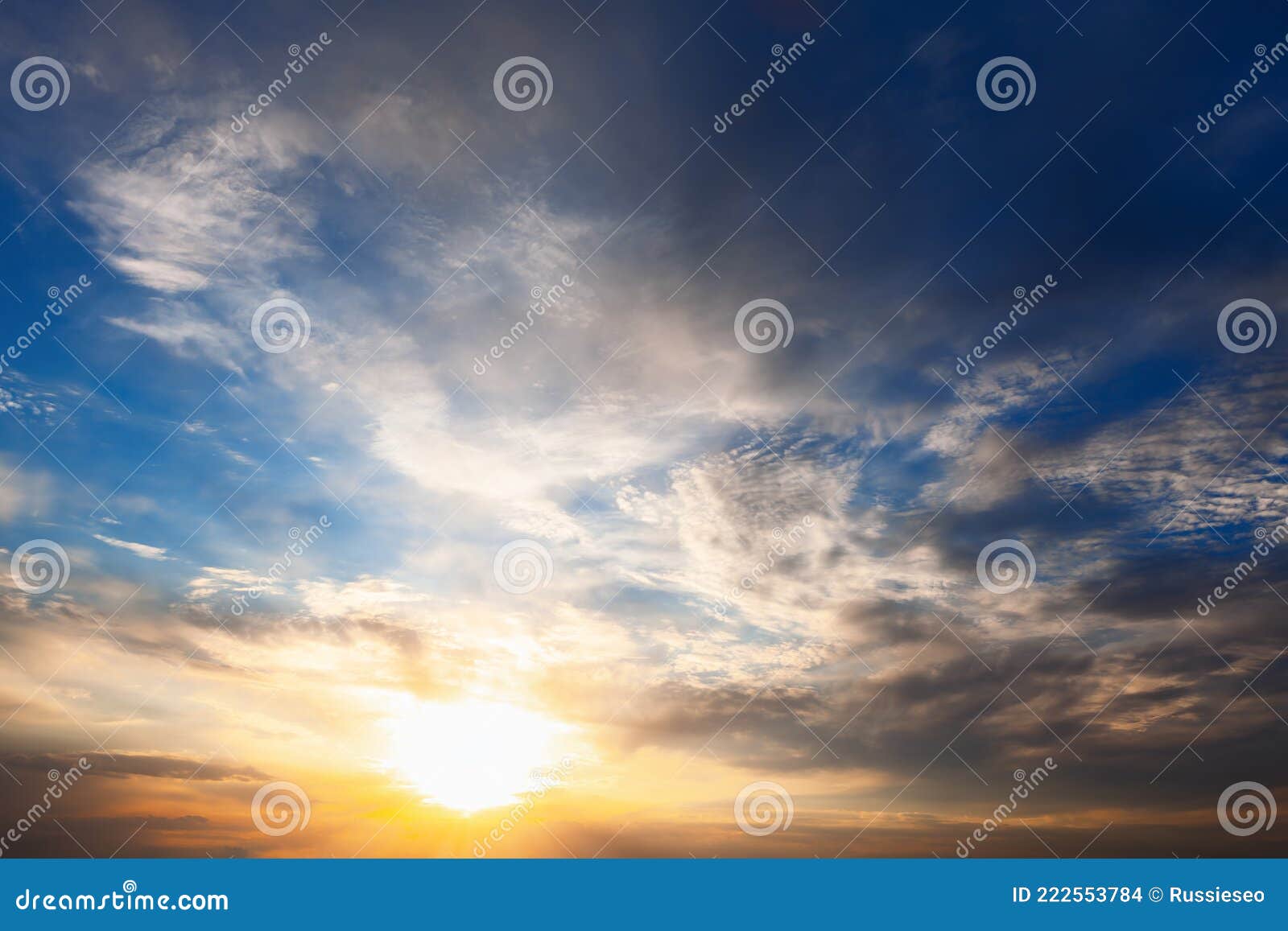 Glowing sky stock photo. Image of background, evening - 222553784