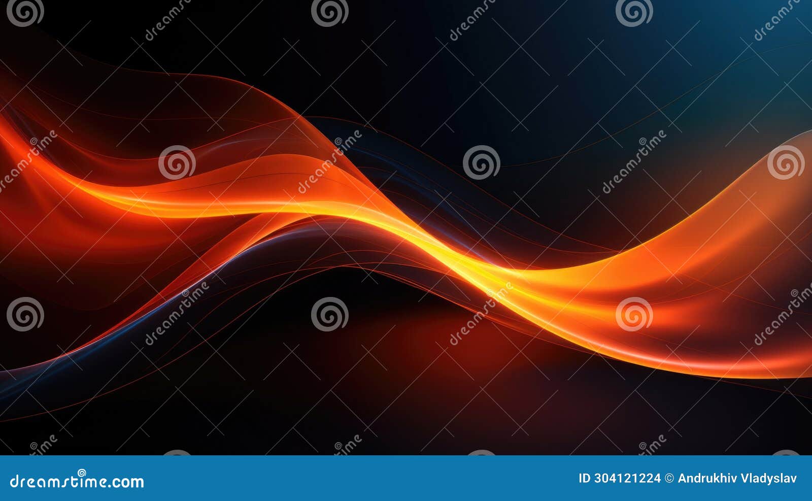 Glowing Smooth Lines Background, Abstract Illustration Stock ...