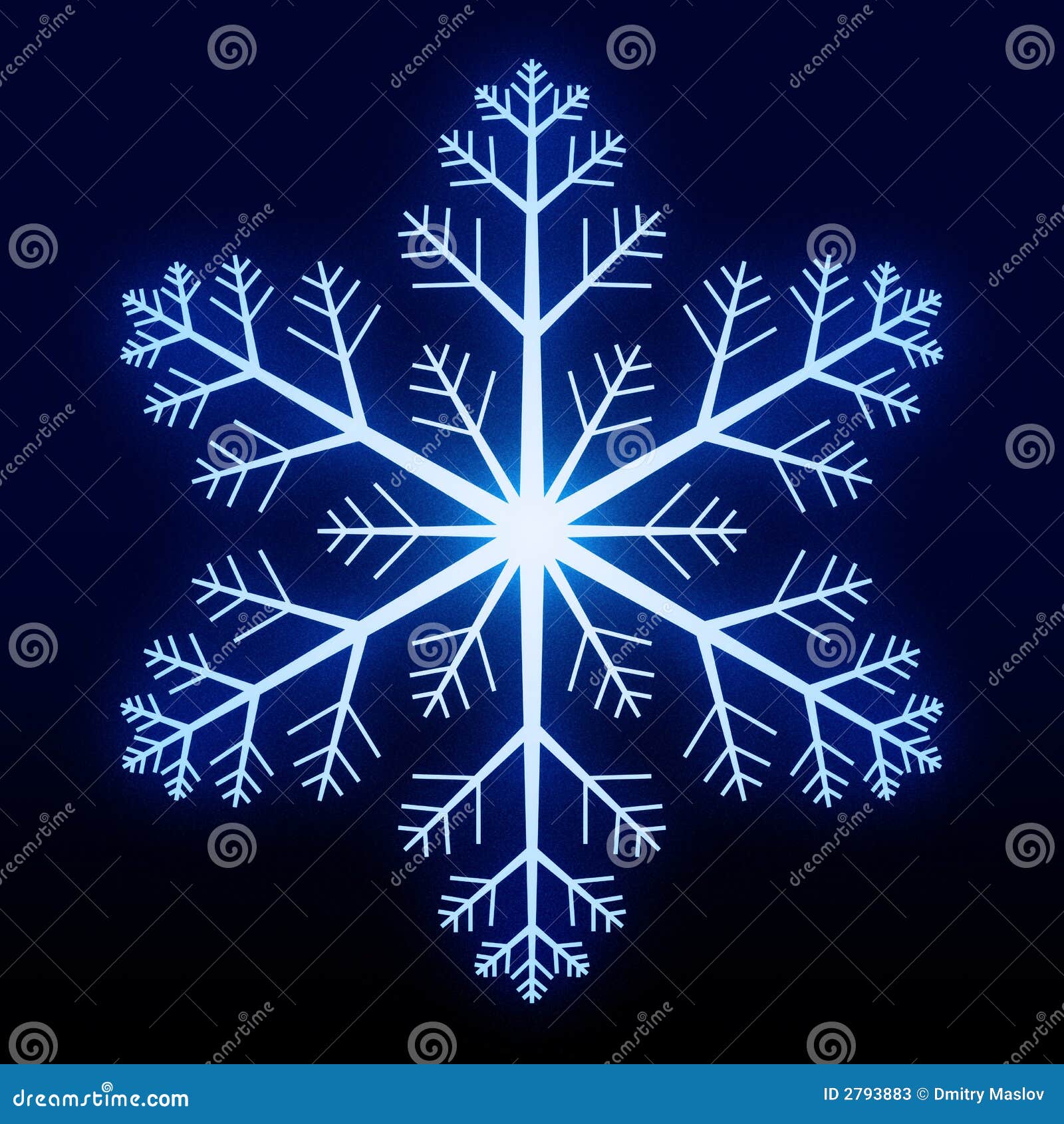 Glowing Snowflake Picture. Image: 2793883