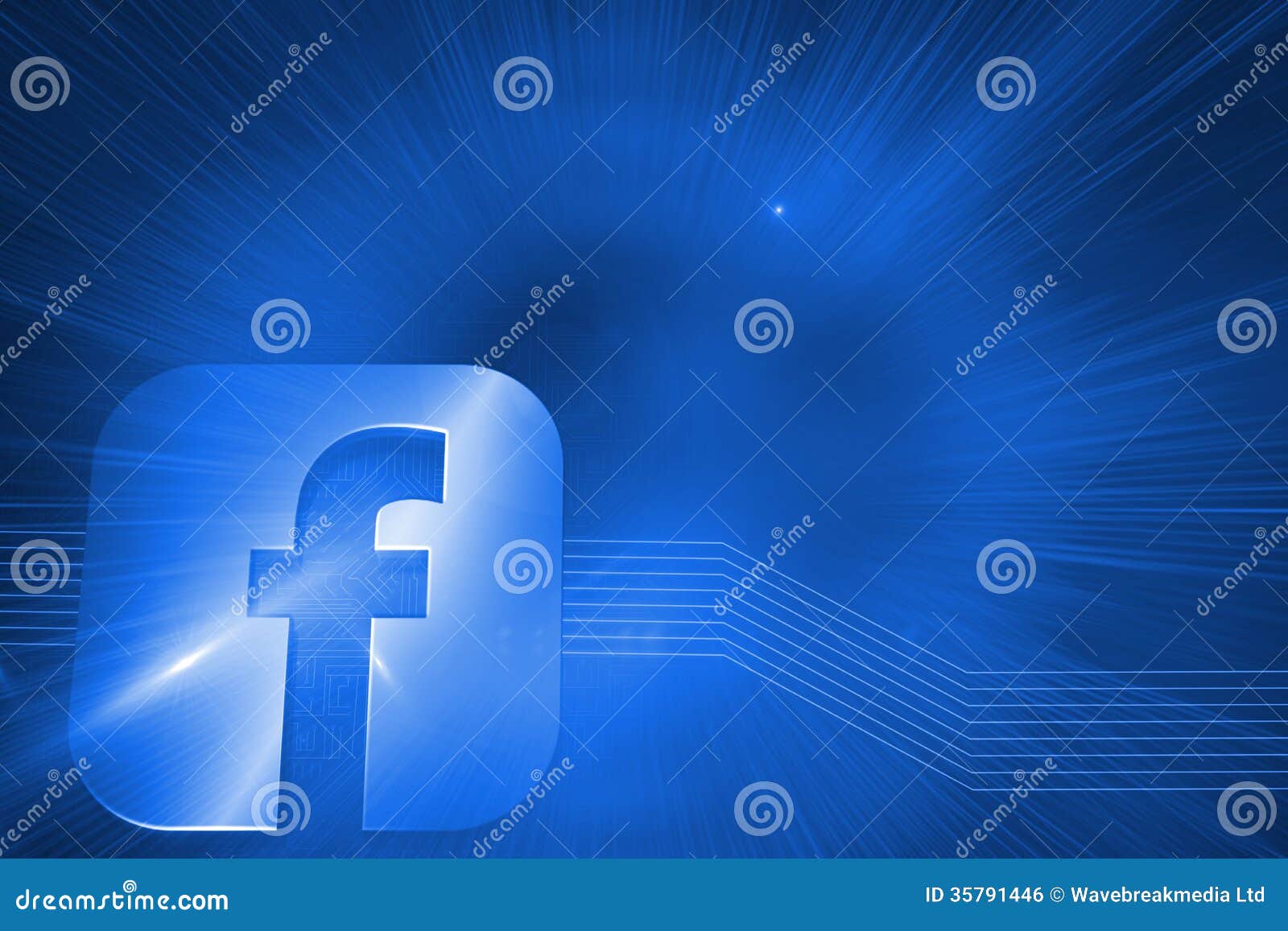 Glowing Social Media Sign in Left Corner Editorial Photo - Illustration ...