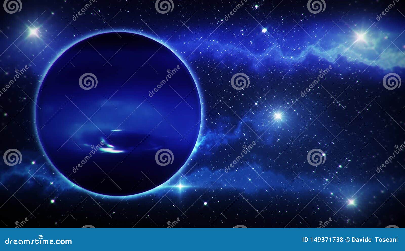 Solar System Planets Neptune - Space Ambience Loop Motion Background ...