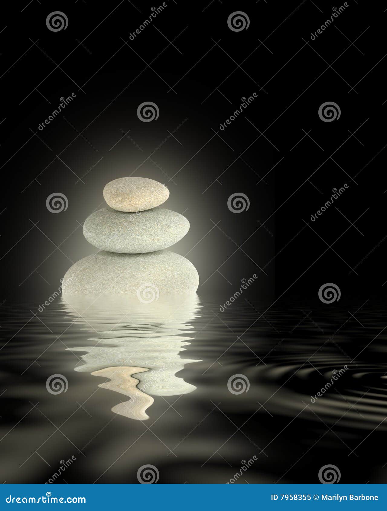 Glowing Spa Stones Abstract Stock Image - Image of balancing, health ...