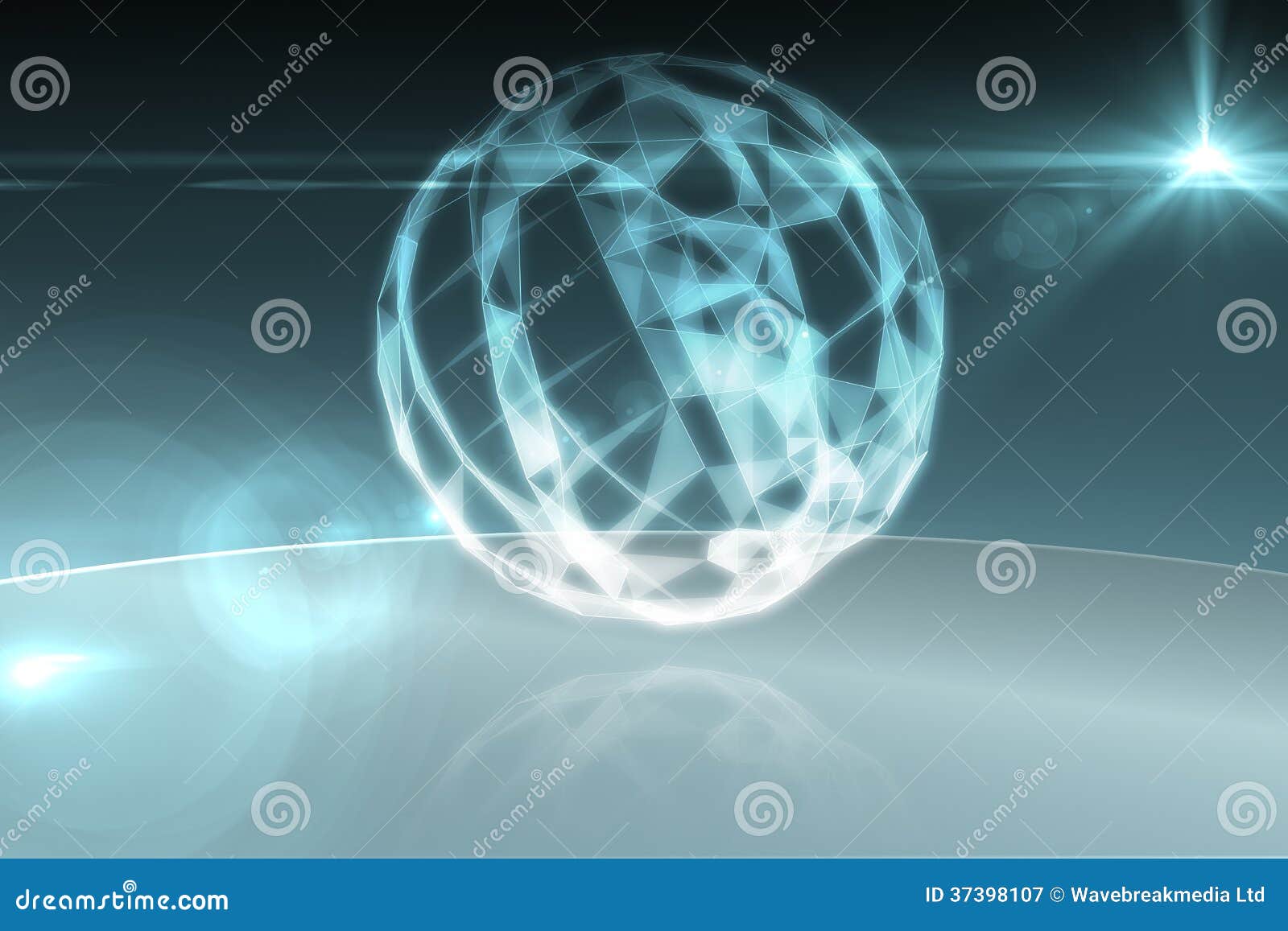 Glowing sphere stock illustration. Illustration of ball - 37398107