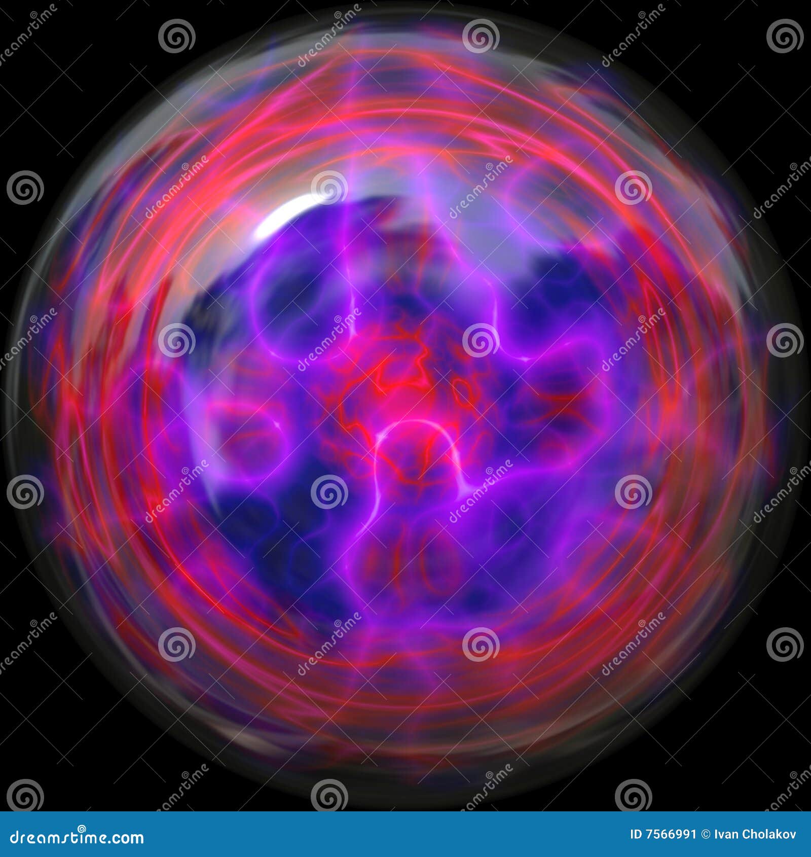 Glowing sphere stock illustration. Illustration of rendering - 7566991