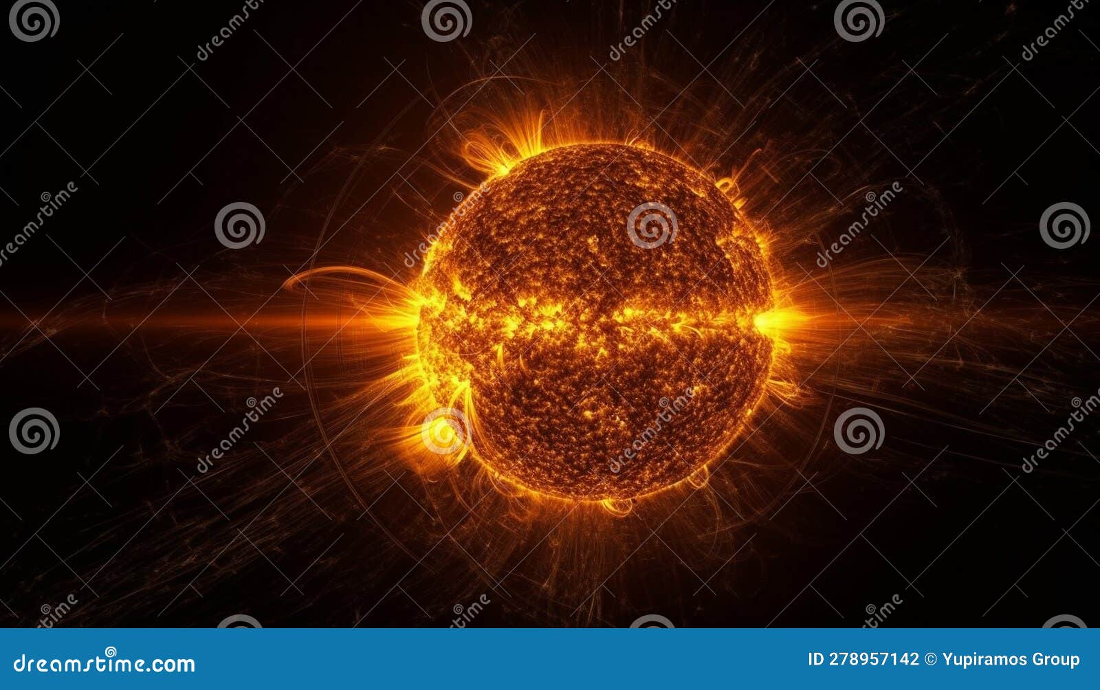 The Glowing Sphere Molecular Structure Ignites a Fiery Natural ...