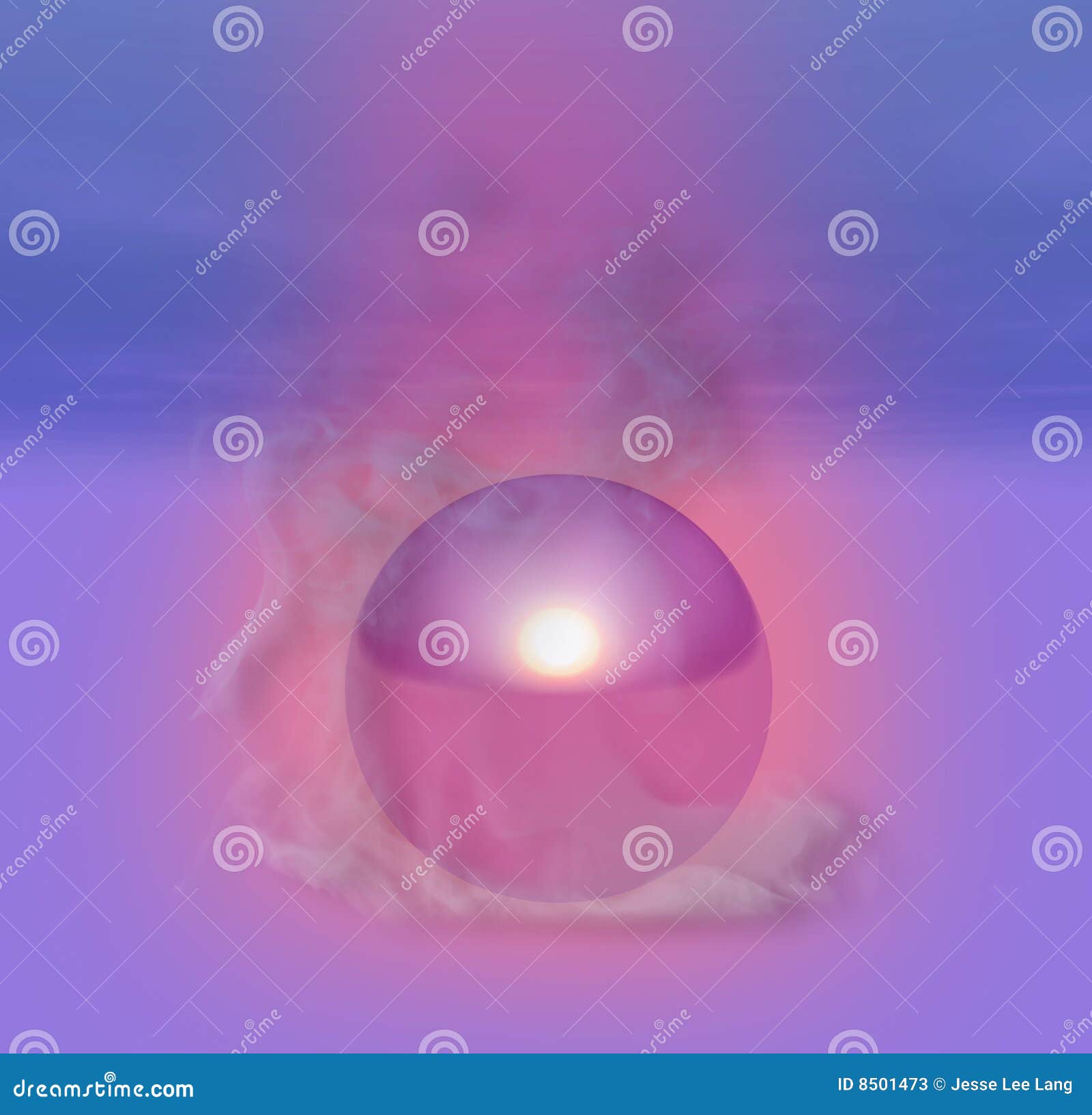Glowing Sphere Object Filled with Energy Stock Illustration ...
