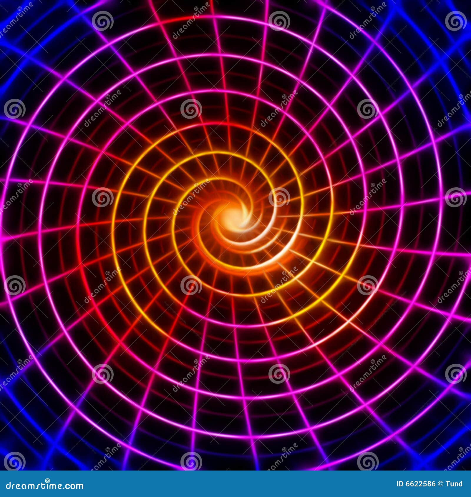 Glowing spiral stock illustration. Illustration of design - 6622586
