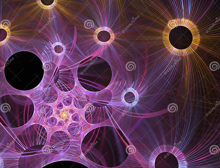 Glowing Spiral Web Background Stock Illustration - Illustration of ...