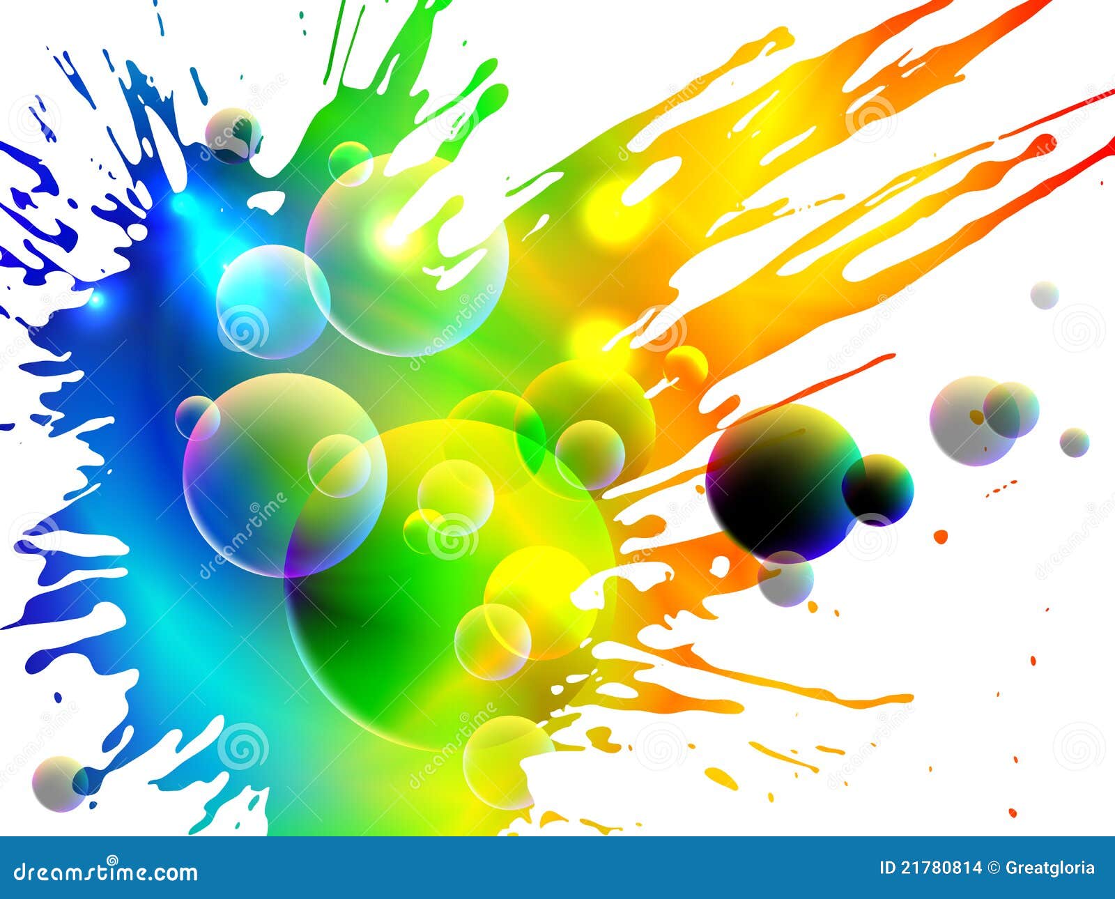 Glowing splash, vector stock vector. Illustration of glow - 21780814