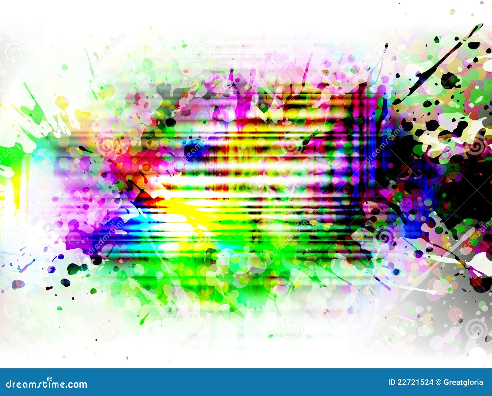 Glowing splash, vector stock vector. Illustration of multicolor - 22721524