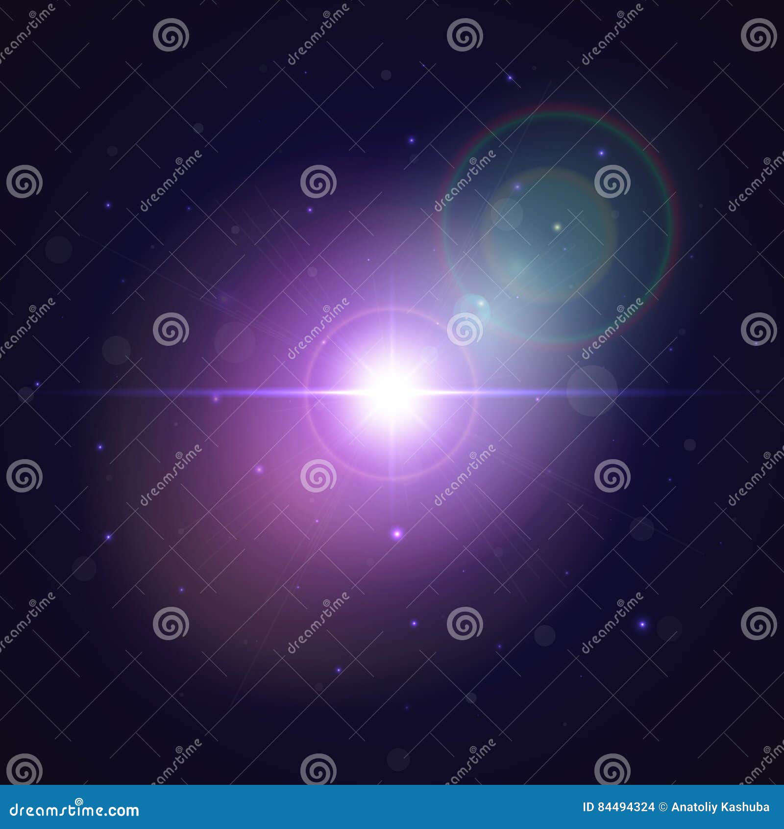 Glowing Star Burst in Space. Abstract Explosion Light Effect Background ...