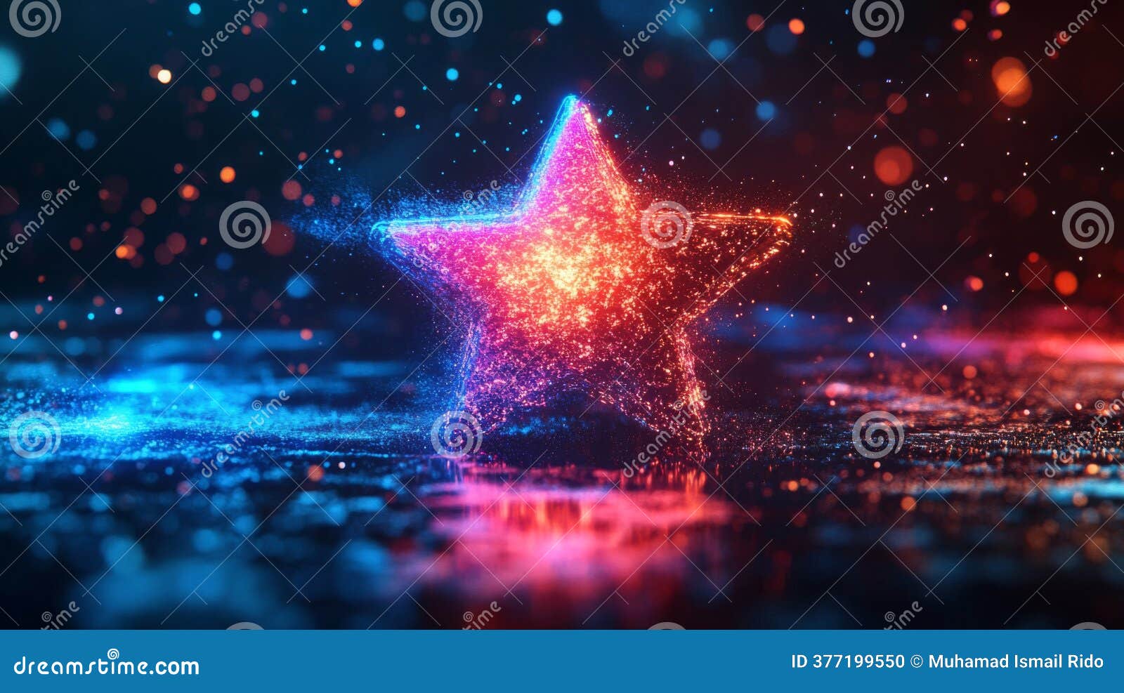 Star Particle Motion On Black Background, Starlight Nebula In Galaxy At ...