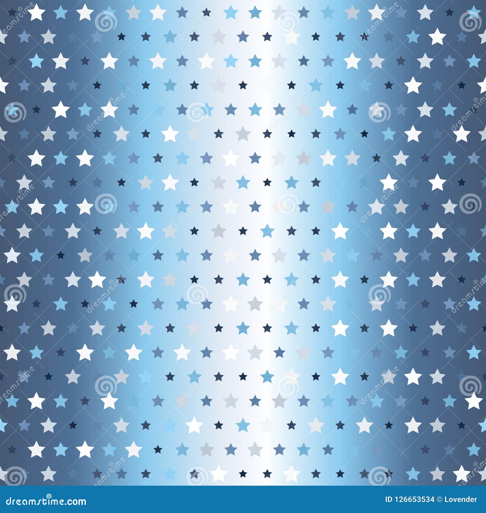 Glowing Star Pattern. Seamless Vector Stock Vector - Illustration of ...