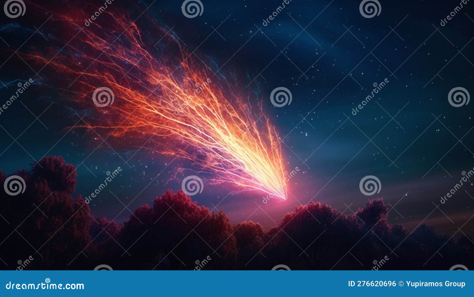 Glowing Star Shapes Ignite Vibrant Galaxy Colors Generated by AI Stock ...