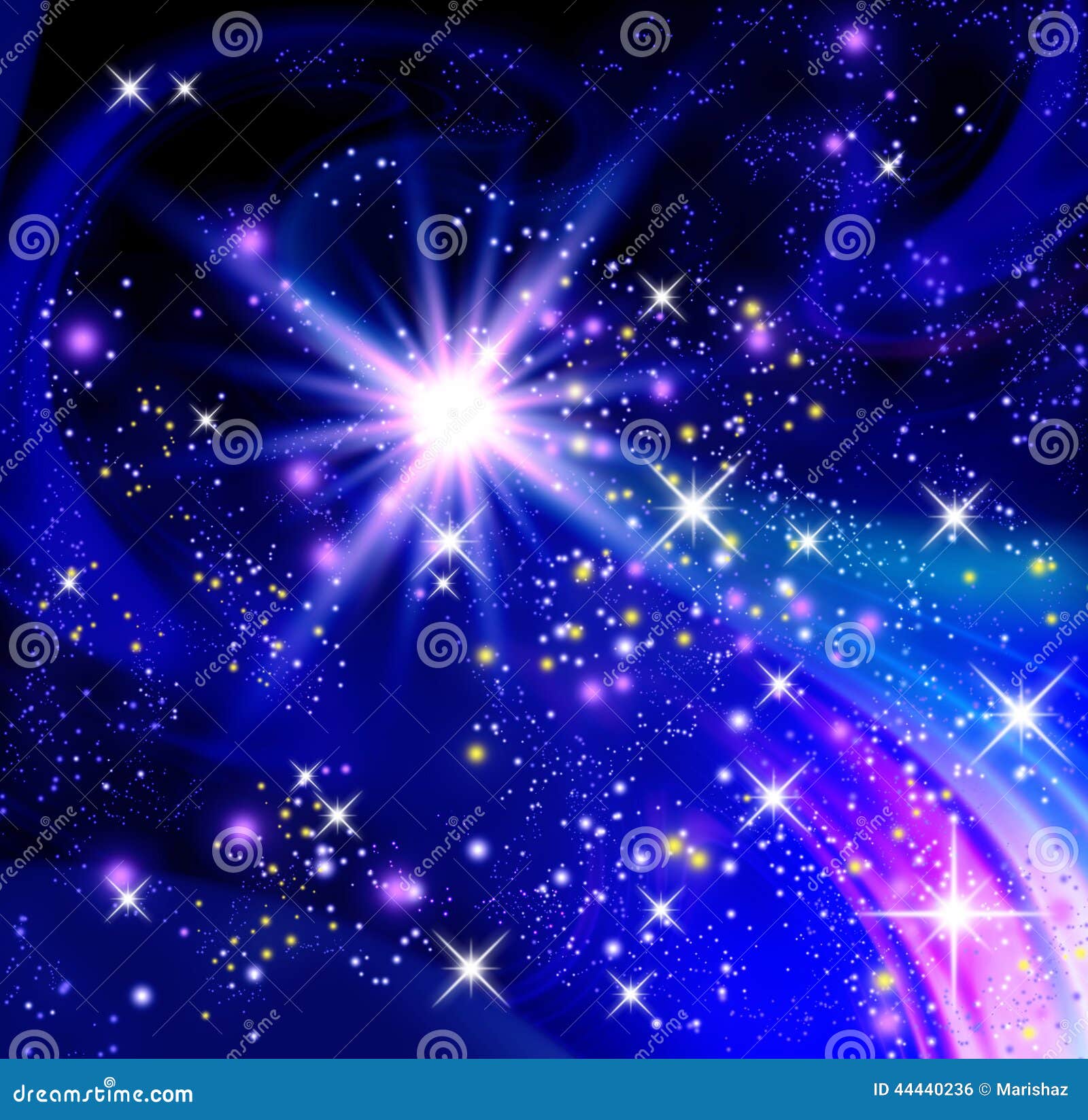 Glowing stars stock illustration. Illustration of banner - 44440236