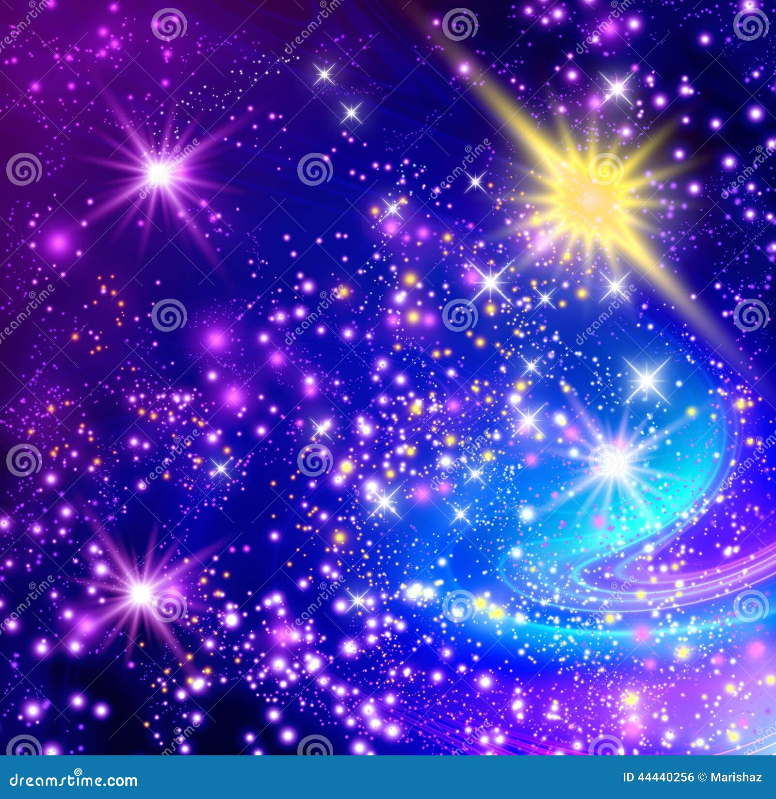 Glowing stars stock illustration. Illustration of glitter - 44440256