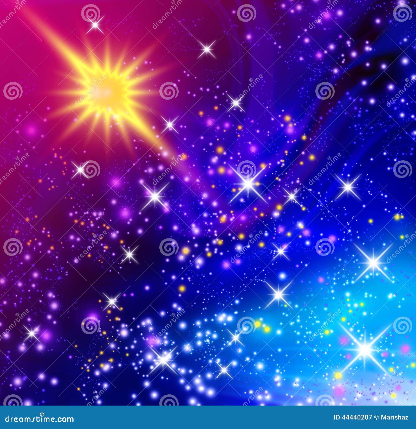 Glowing stars stock illustration. Illustration of bright - 44440207