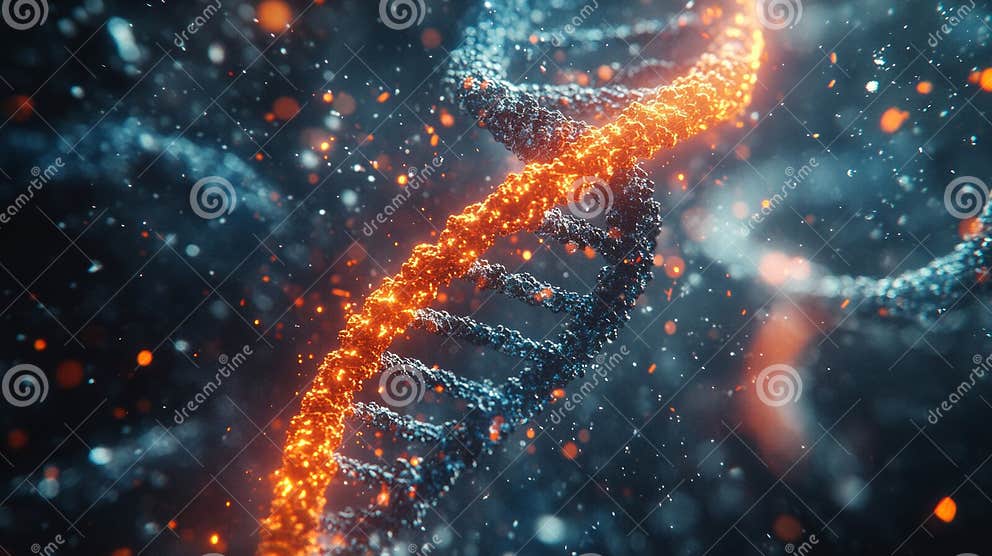 Glowing Strands of DNA Illustrate the Complex Process of Gene Editing ...