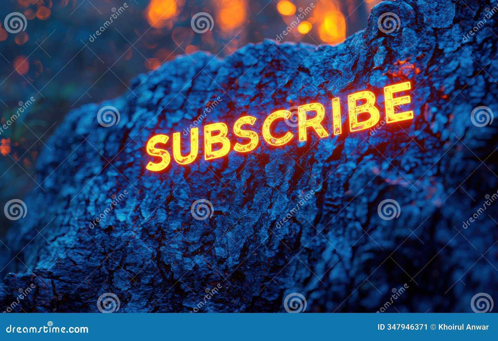 A 3D 'Subscribe Now' Text, Rendered In Shimmering Violet Glitter ...