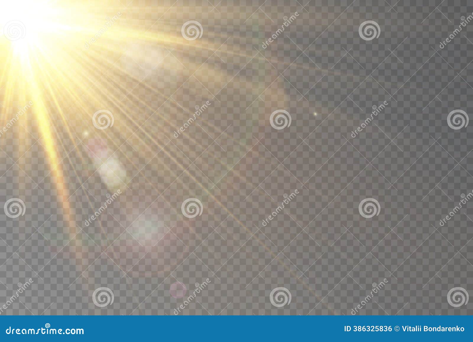 Sunlight Rays With Soft Glow On Transparent Background For Nature, Sky ...