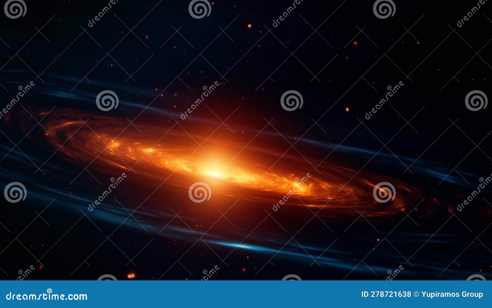 Glowing Supernova Explodes in Abstract Star Field, Illuminating Dark ...