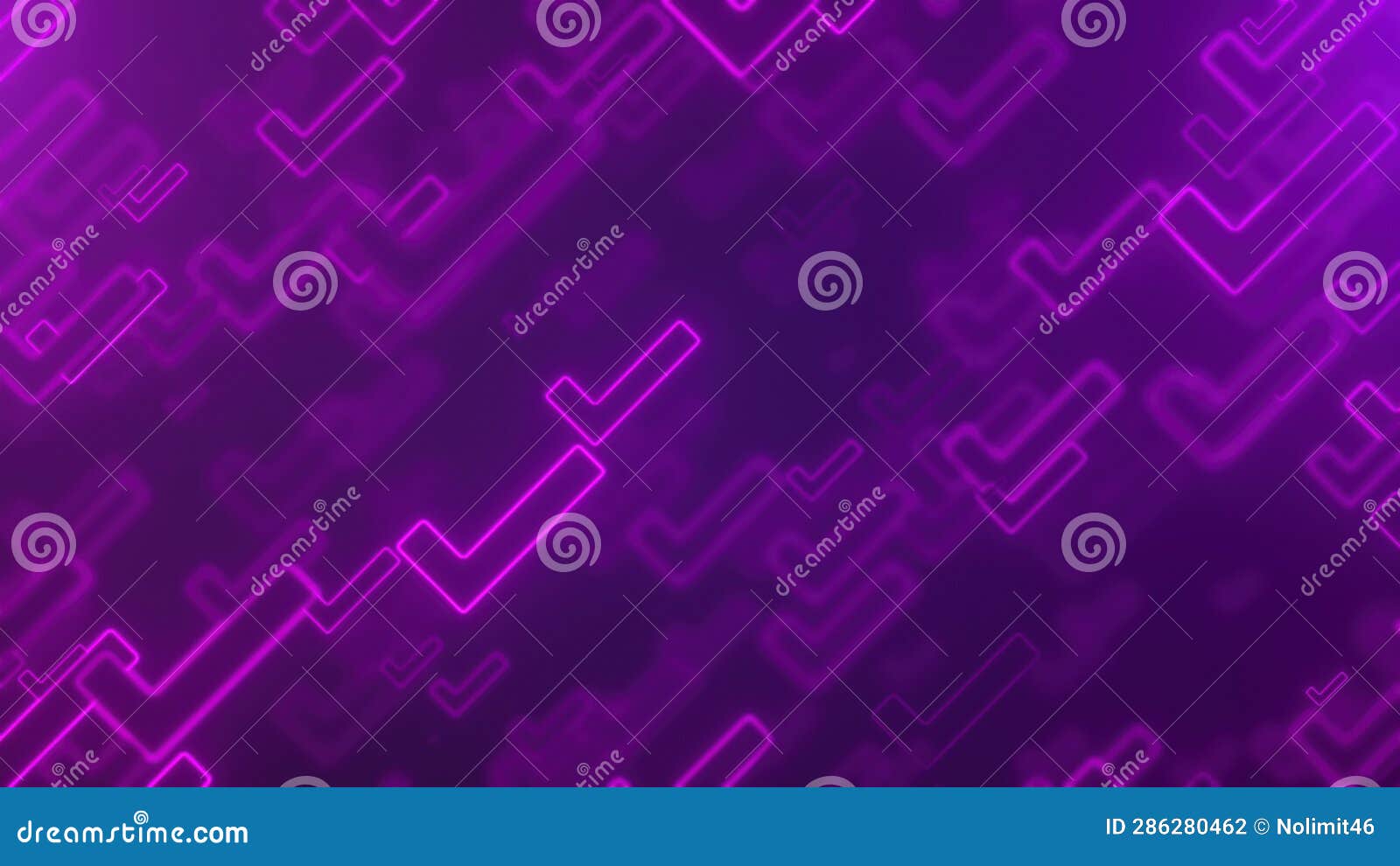 Glowing Tick symbols stock illustration. Illustration of check - 286280462