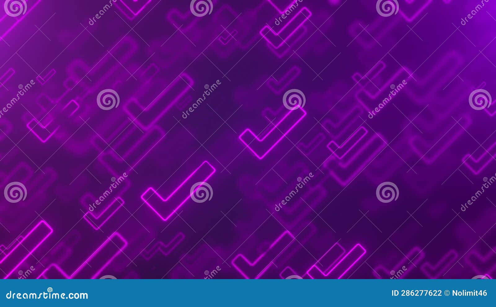 Glowing Tick symbols stock footage. Video of correct - 286277622