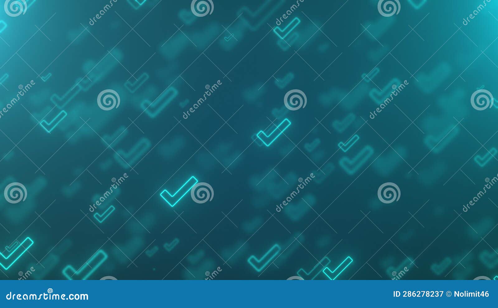 Glowing Tick symbols stock video. Video of green, check - 286278237