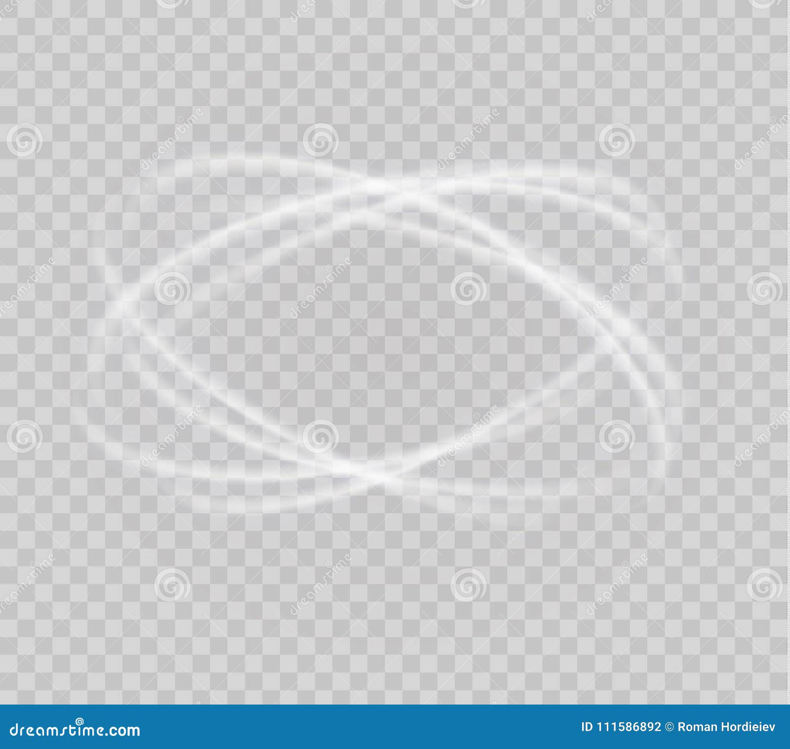 A Glowing Tornado. Rotating Wind. Beautiful Wind Effect. Isolated on a ...