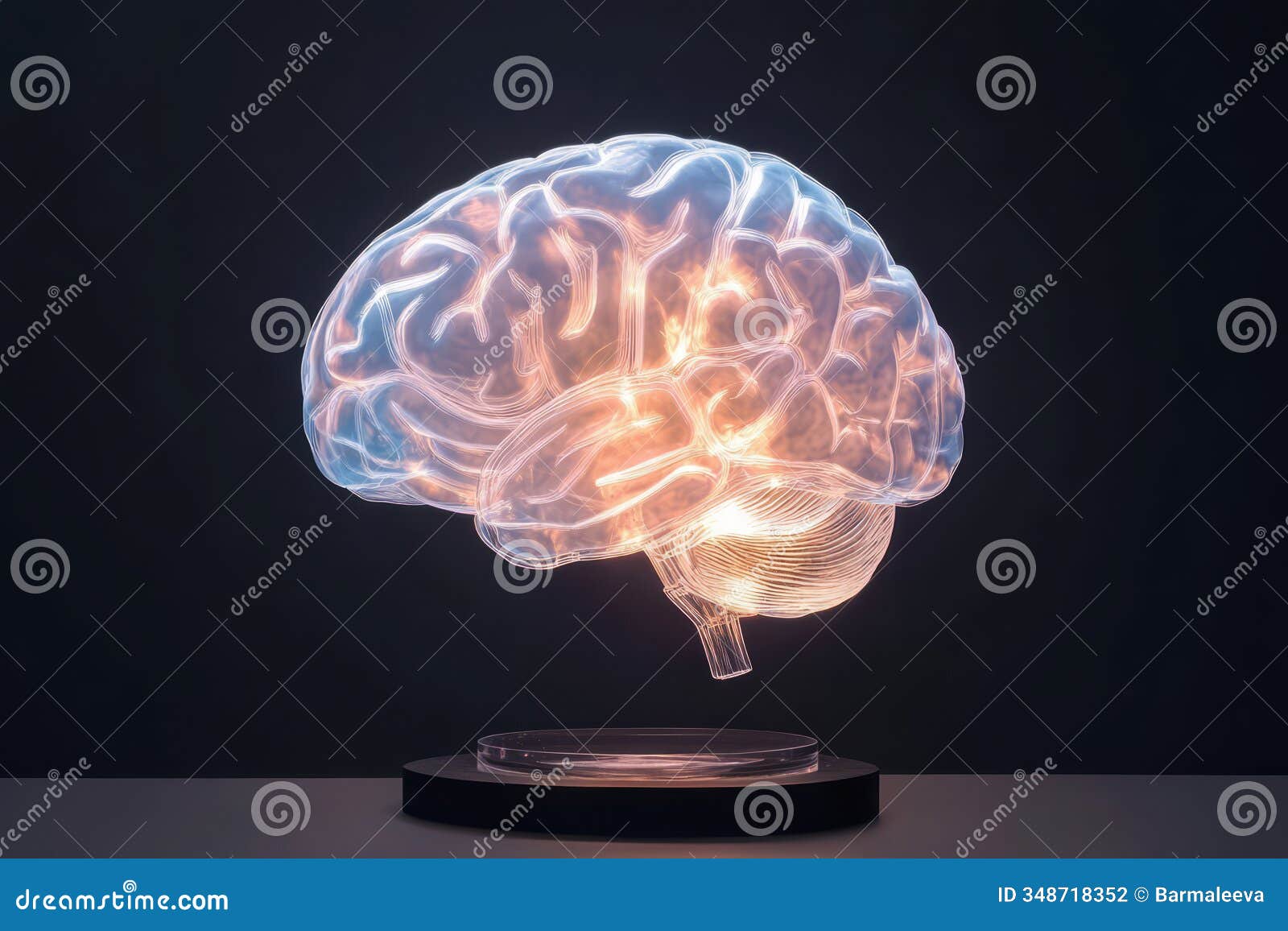 Transparent Brain Structure, Learning Neuron Of Artificial Intelligence ...
