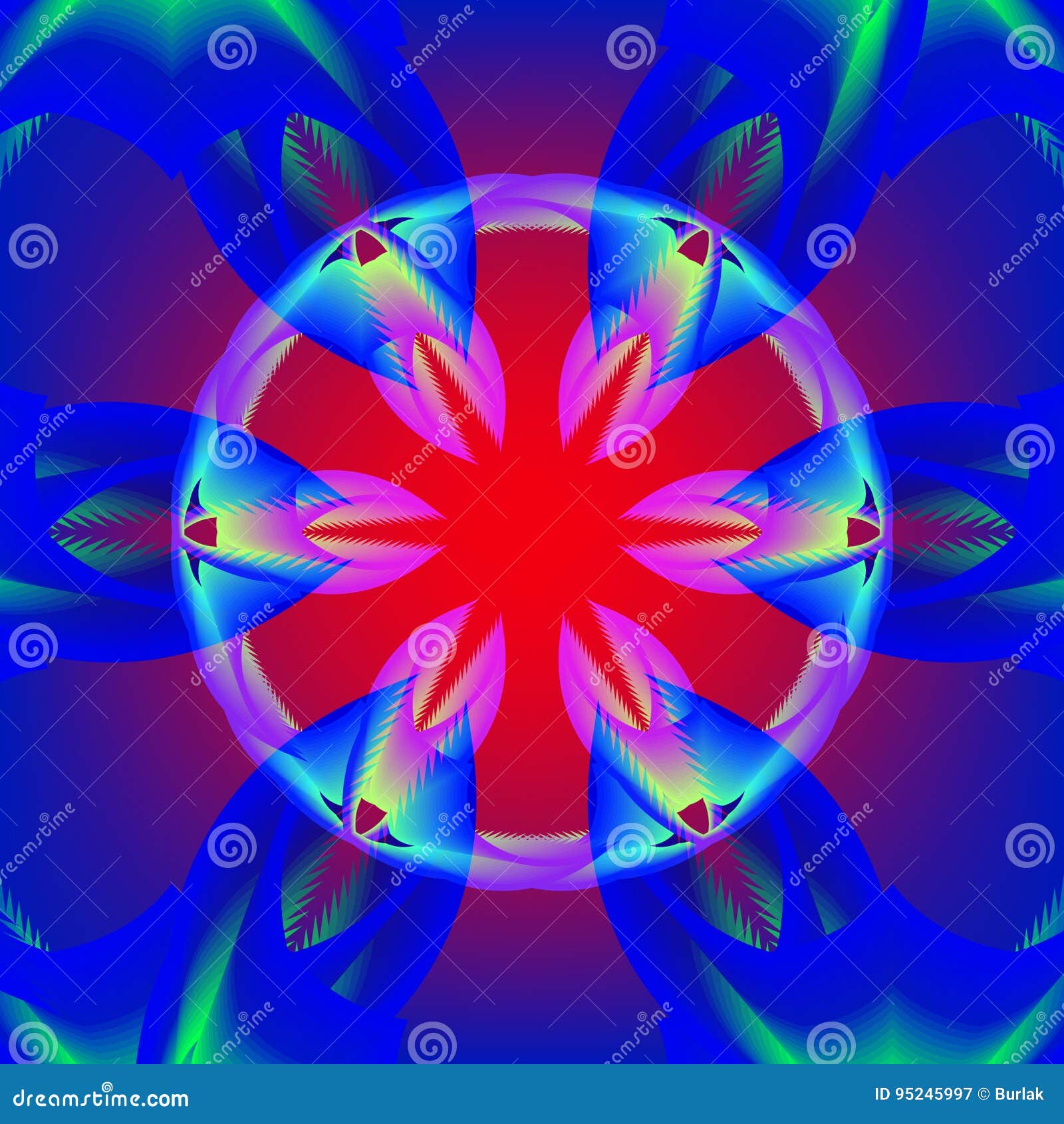 Glowing transparent orb stock vector. Illustration of harmony - 95245997