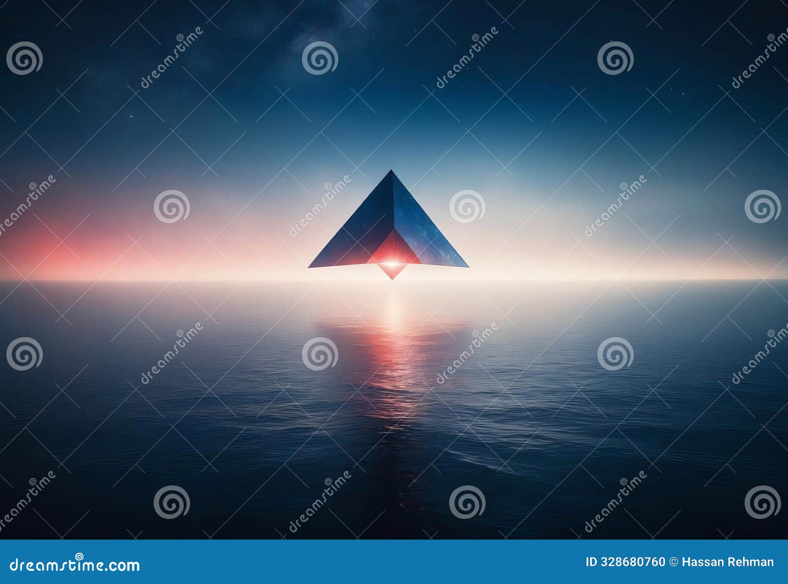 Triangular Prism, Vertical Geometric Figure Banner Cartoon Vector ...