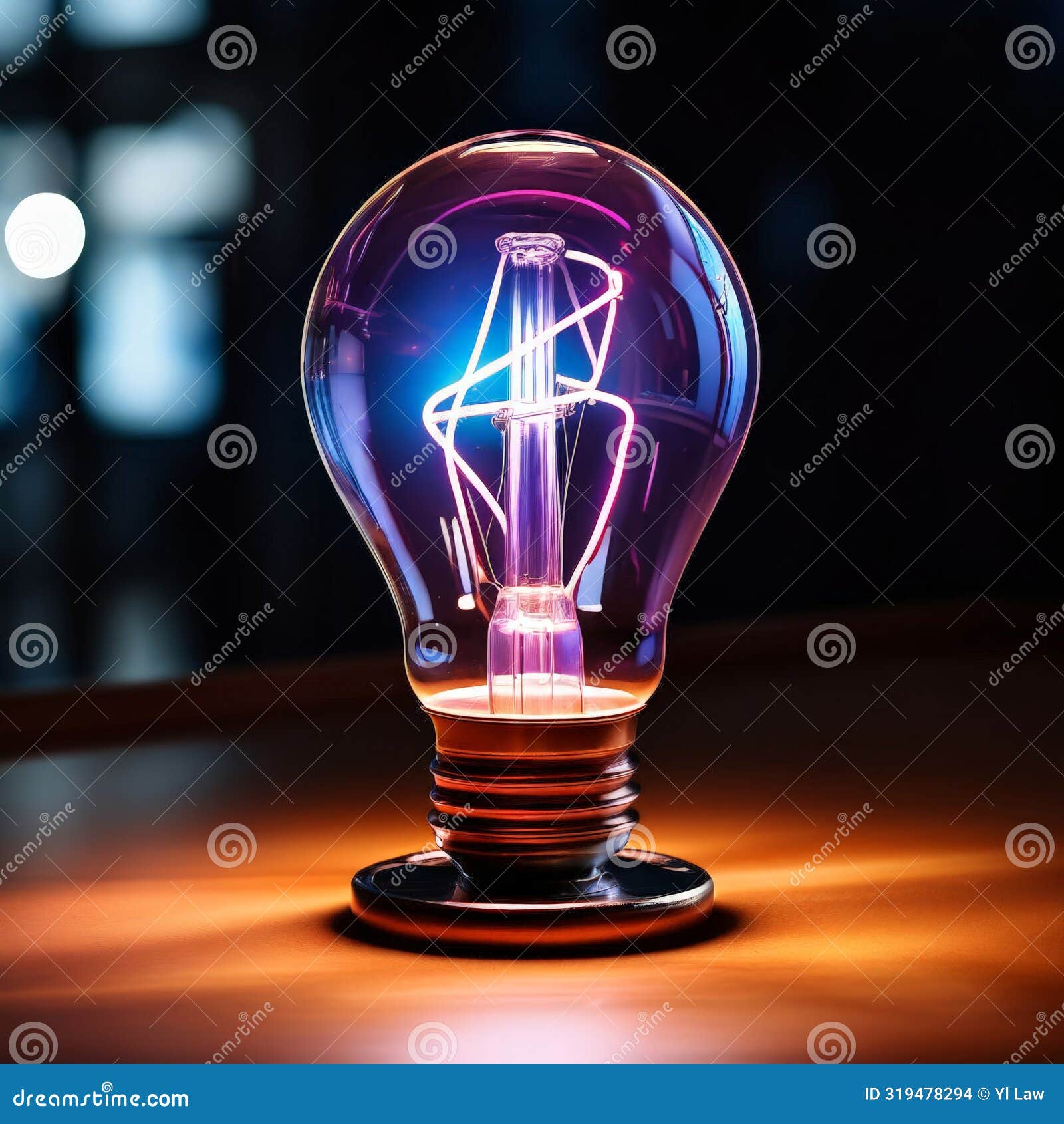 Glowing and Turned Off Electric Light Bulb Isolated Stock Photo - Image ...