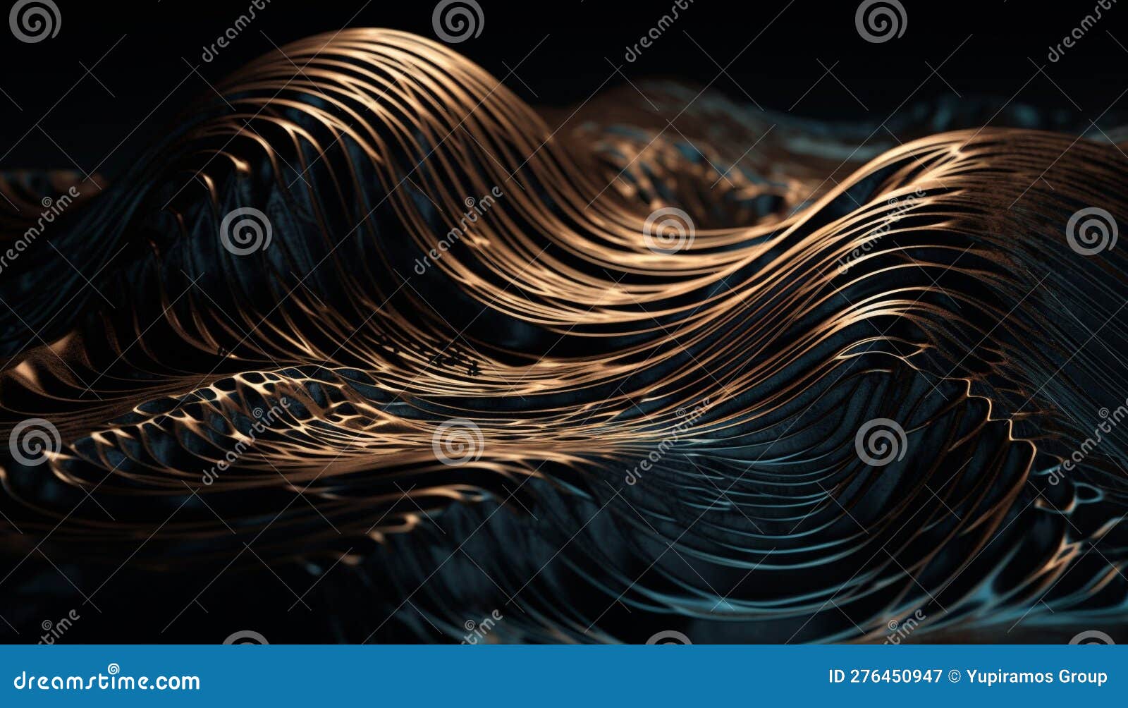 Twisted Wave Industrial Design: Burnished Copper And Deep Forest Green ...
