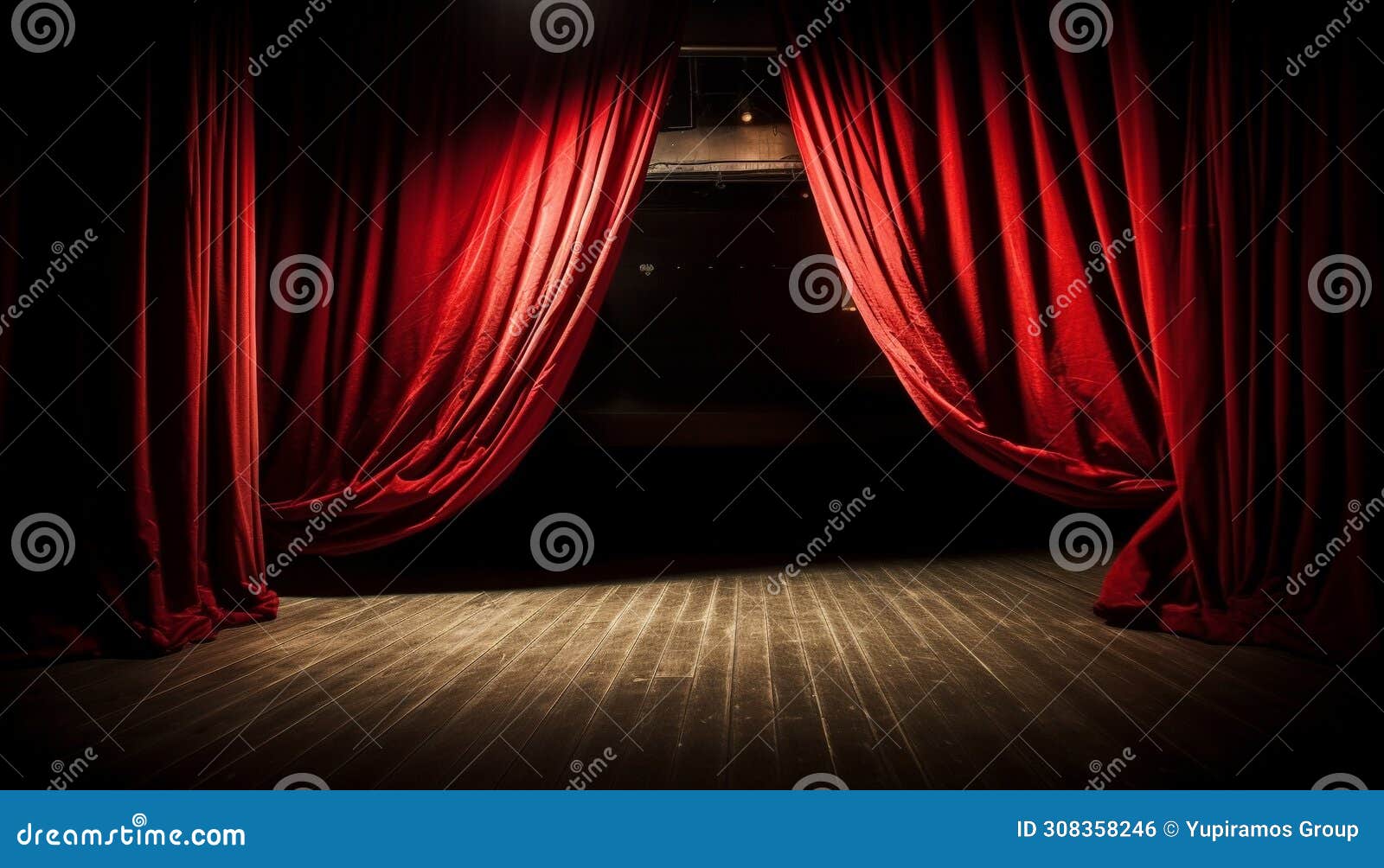 Glowing Velvet Backdrop Illuminates Stage, Captivating Audience in ...