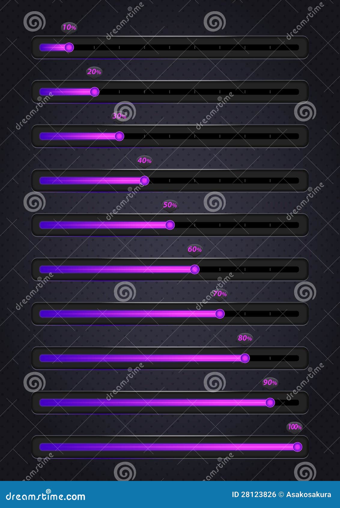 Website Progress Bar Steps Format Stock Illustrations – 5 Website ...
