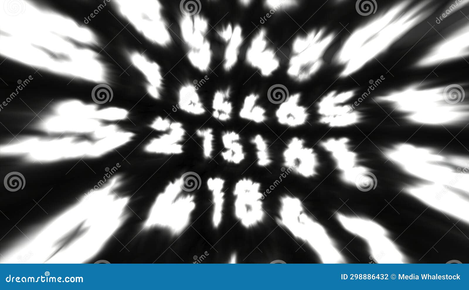 Glowing Virtual Numbers for Game Code. Motion. Glowing Numbers ...