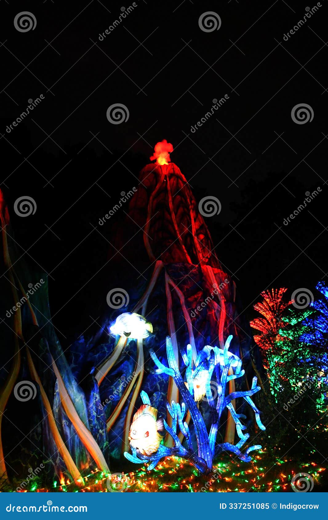Glowing Volcano Background stock image. Image of black - 337251085