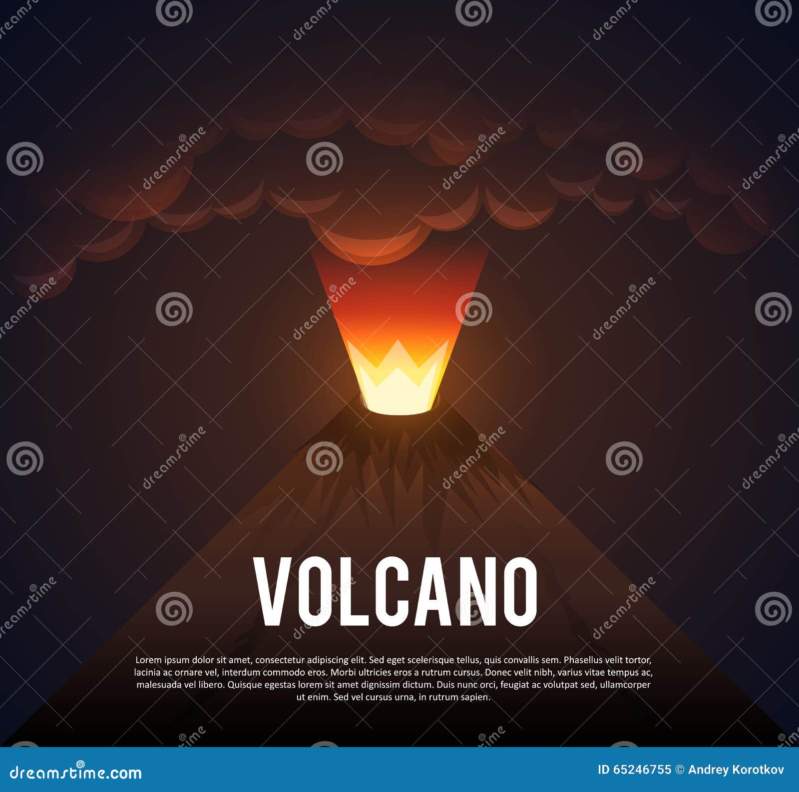Volcano Erupting Icon, Cartoon Style Royalty-Free Stock Photo ...